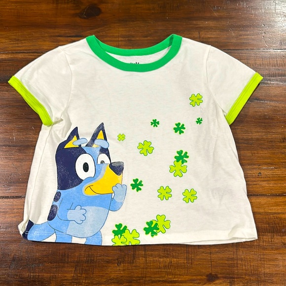 Disney | Shirts & Tops | Disney Bluey Cropped Girls Tshirt Size Medium ...